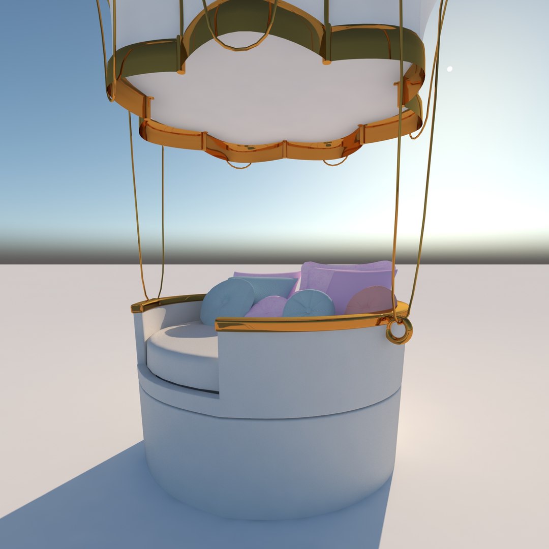 Air Balloon Bed 3D Model - TurboSquid 1811599