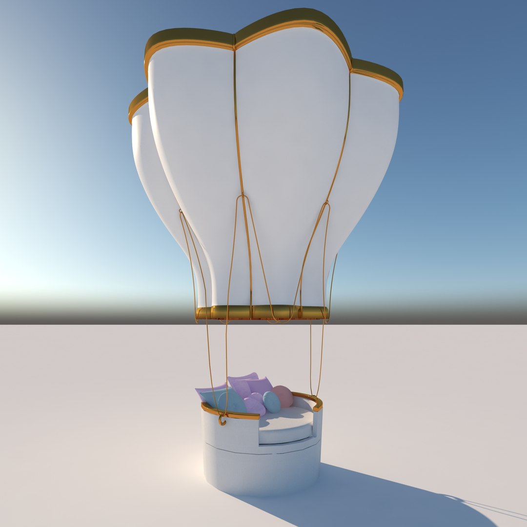Air Balloon Bed 3D Model - TurboSquid 1811599