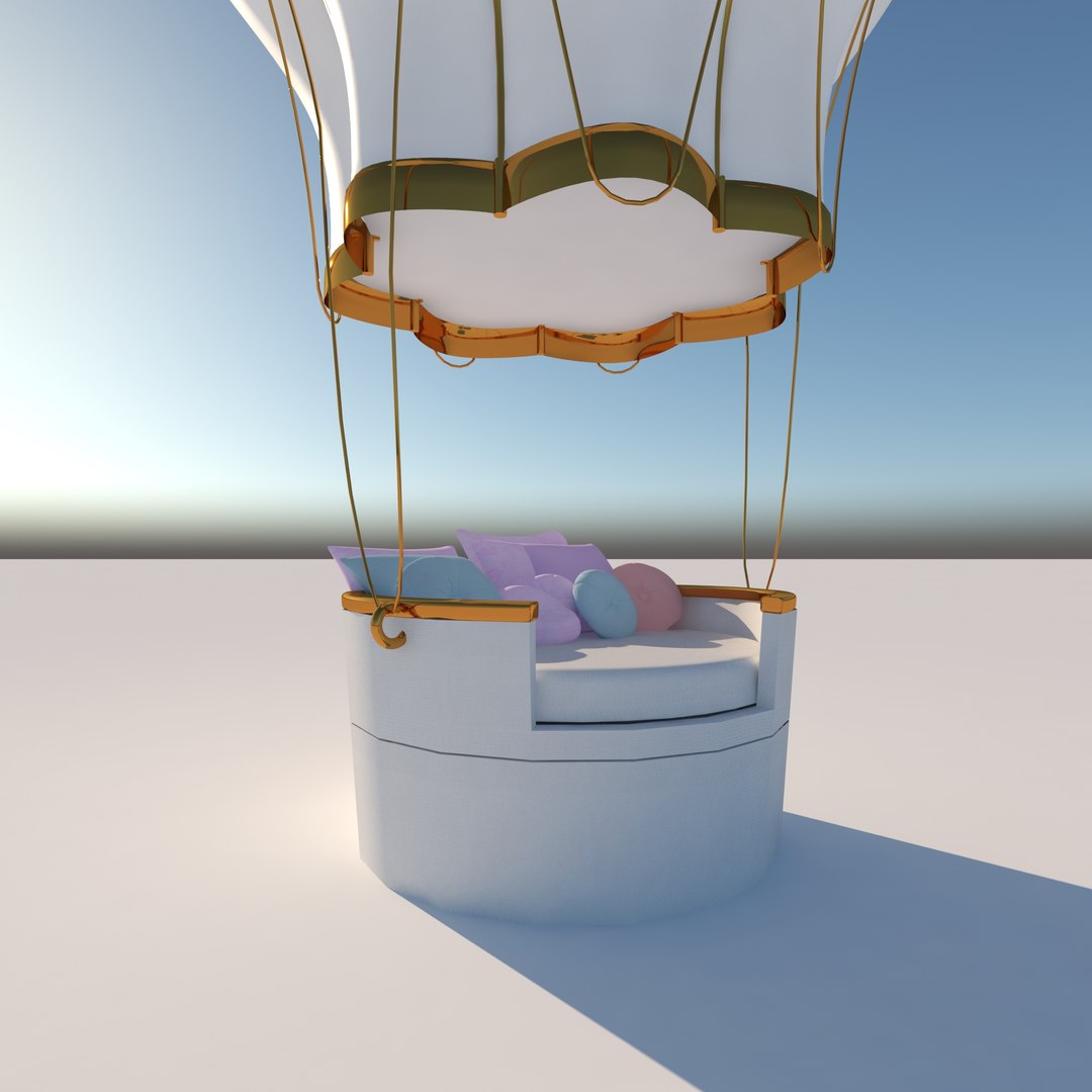Air Balloon Bed 3D Model - TurboSquid 1811599