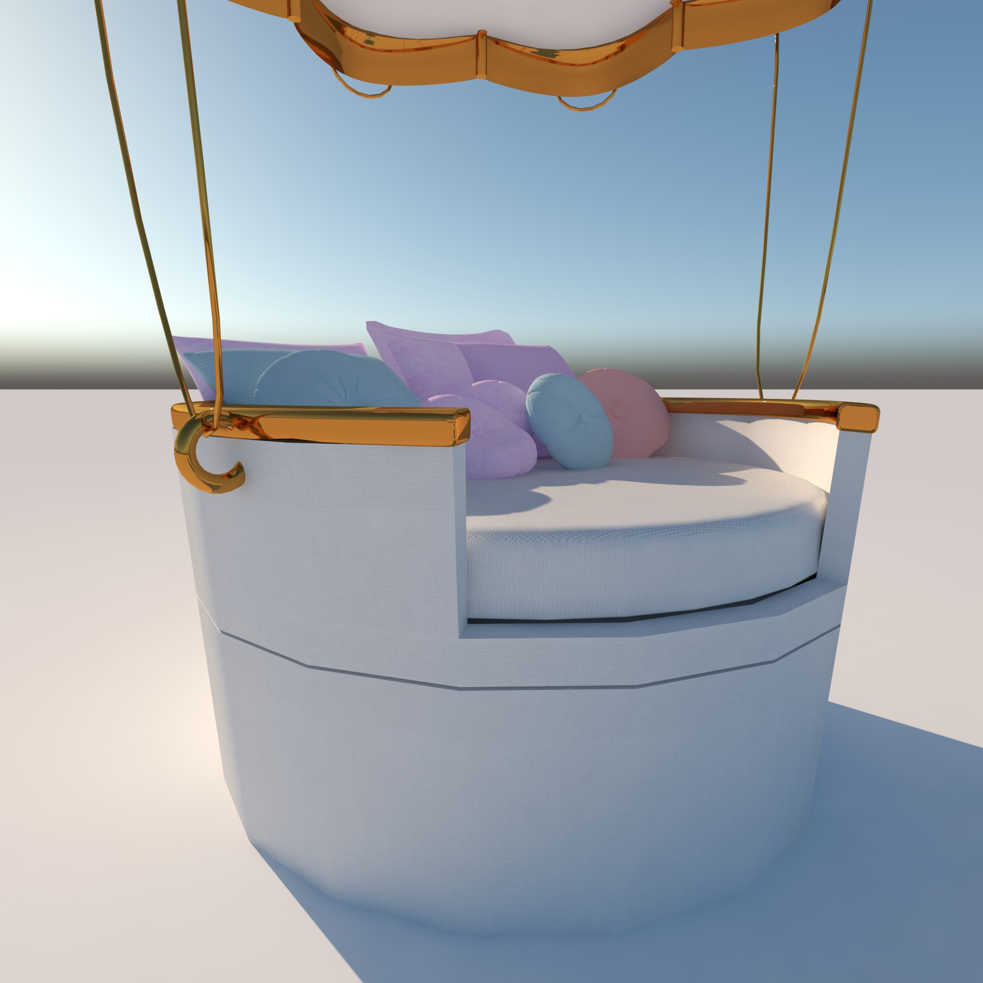 Air balloon bed 3D model - TurboSquid 1811599