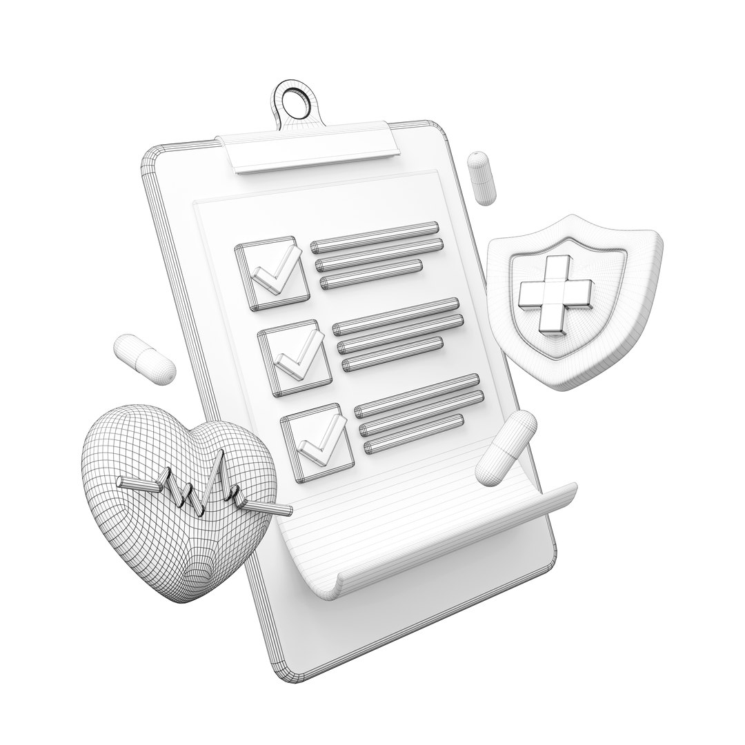 Health Insurance 3D Illustration 3D Model - TurboSquid 2232192