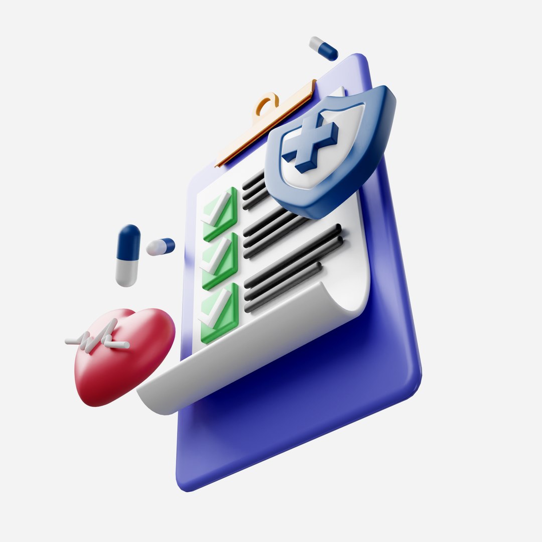 Health Insurance 3D Illustration 3D Model - TurboSquid 2232192