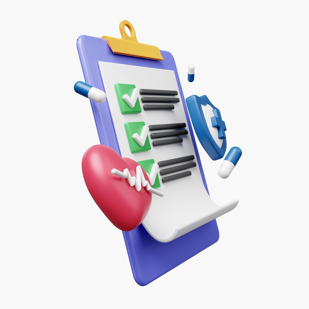 Health Insurance 3D Illustration 3D Model - TurboSquid 2232192