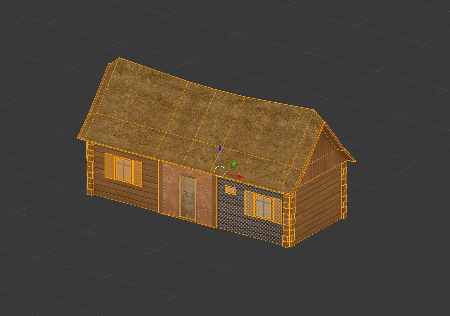 3d village house rural model