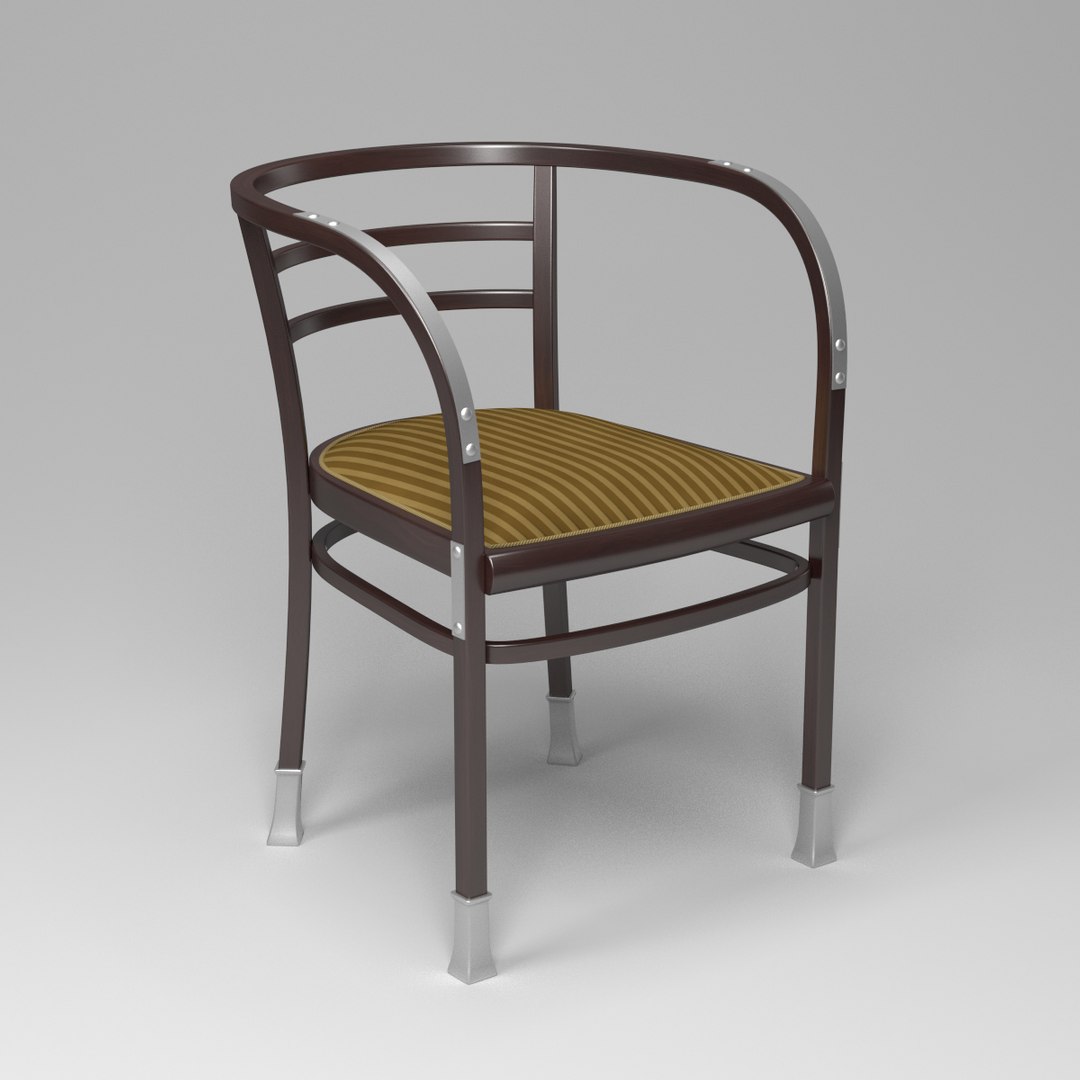 Otto Wagner Armchair Chair 3d X