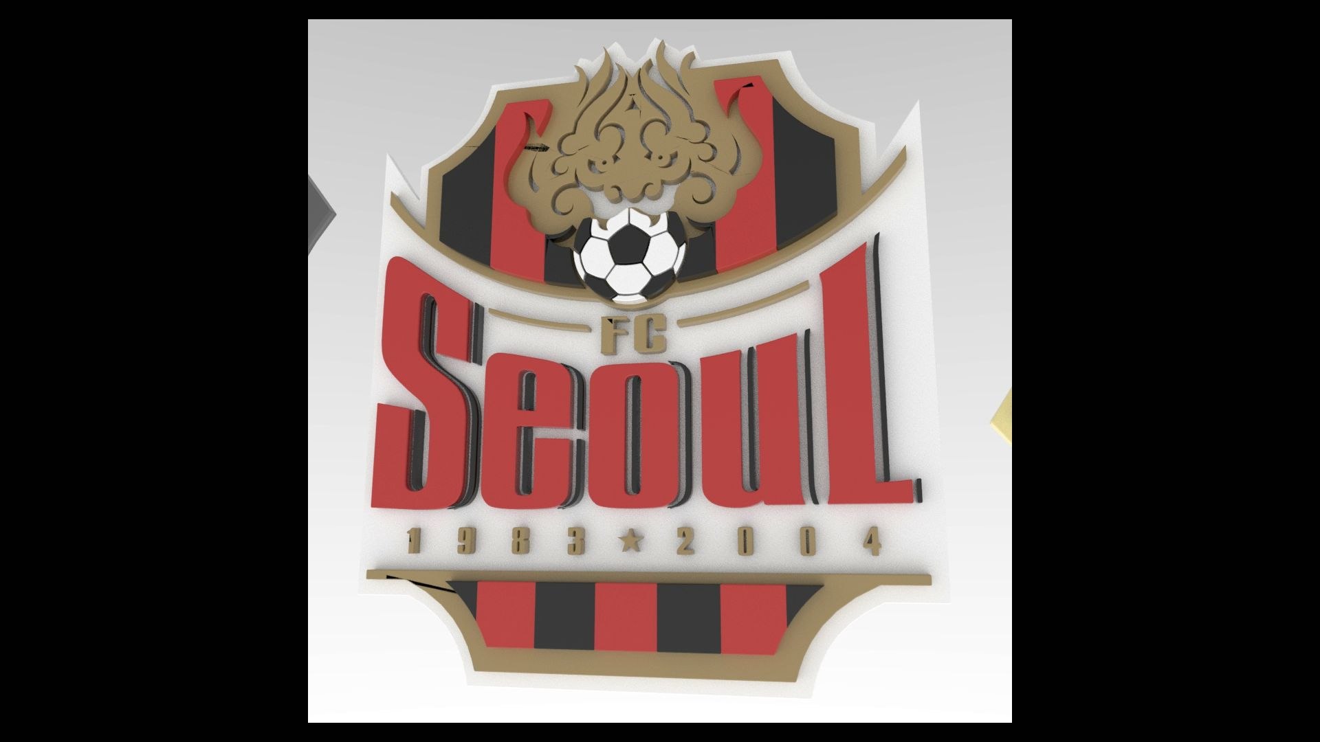 modelo 3d Escudo del logotipo de Seúl Keychan imprimible y renderizable ...