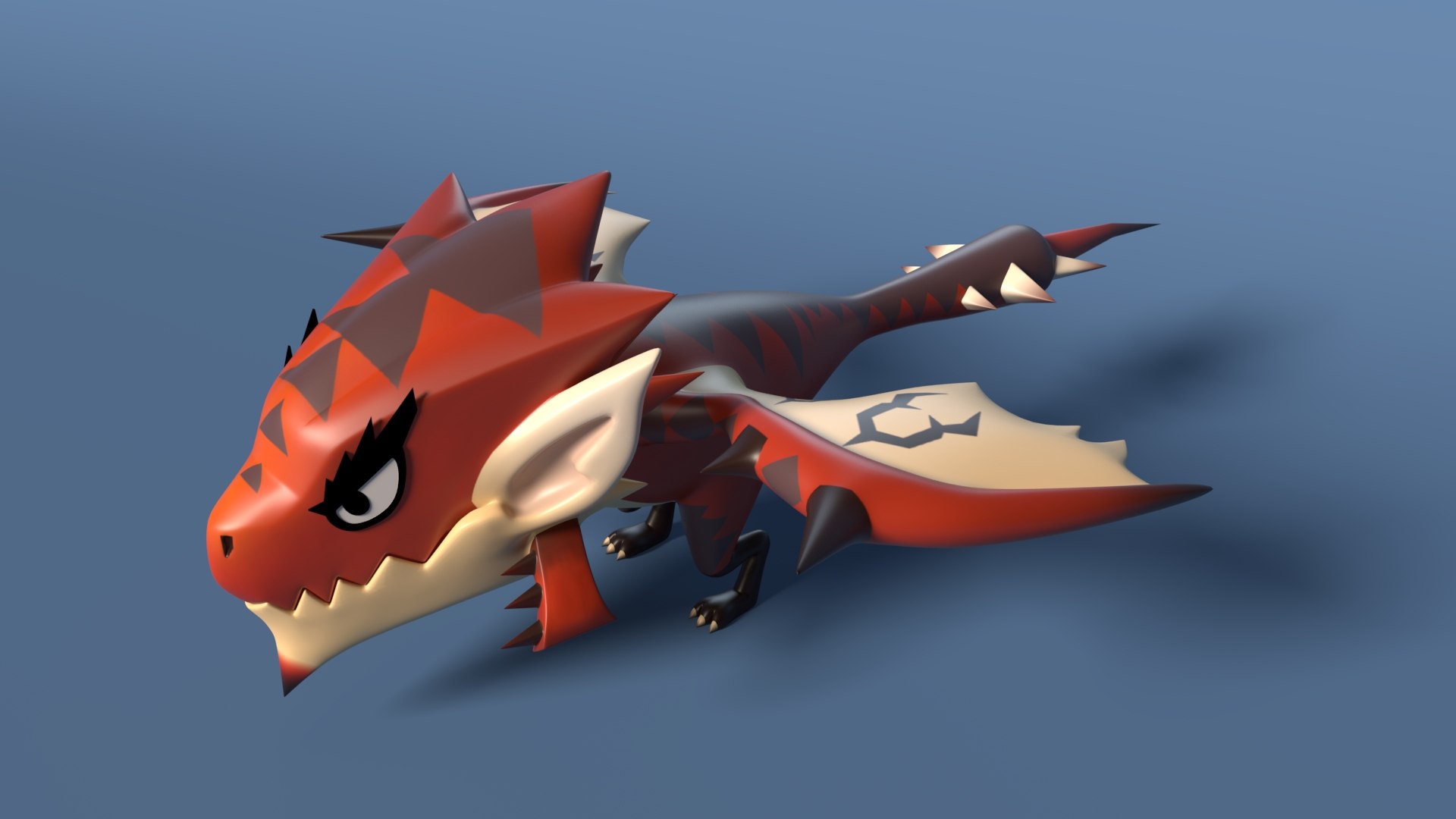 Male Fire Dragon Rathalos Monster Hunter World Rise Dinosaur Game ...