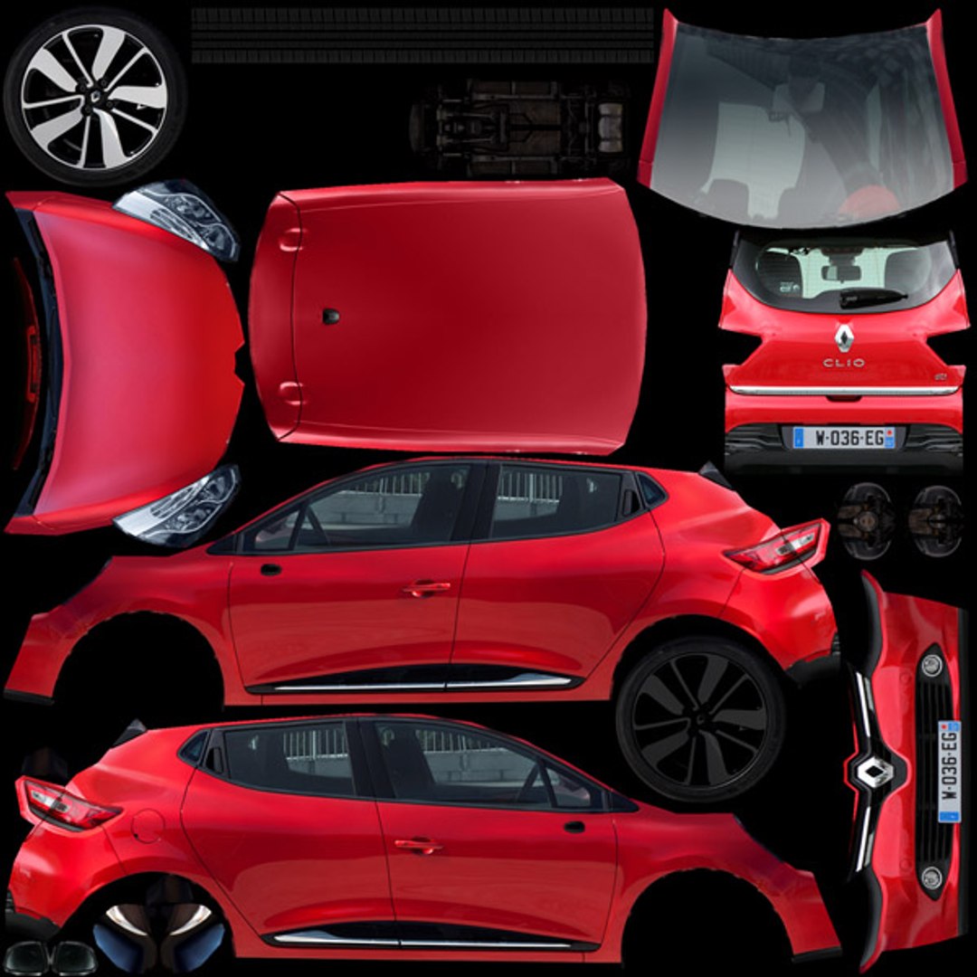 3d Model 2013 Renault Clio Hatchback