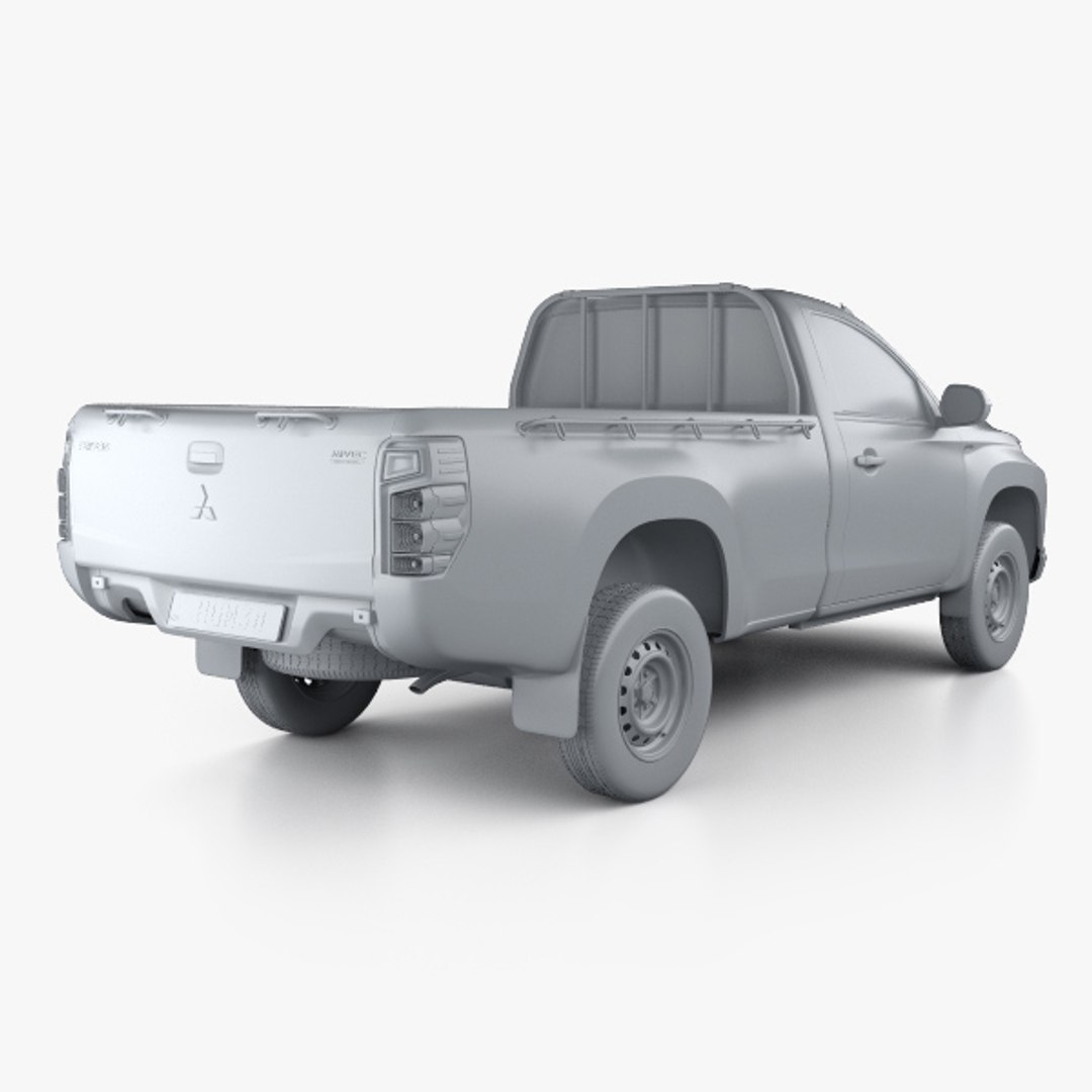 3D mitsubishi triton single model - TurboSquid 1463006