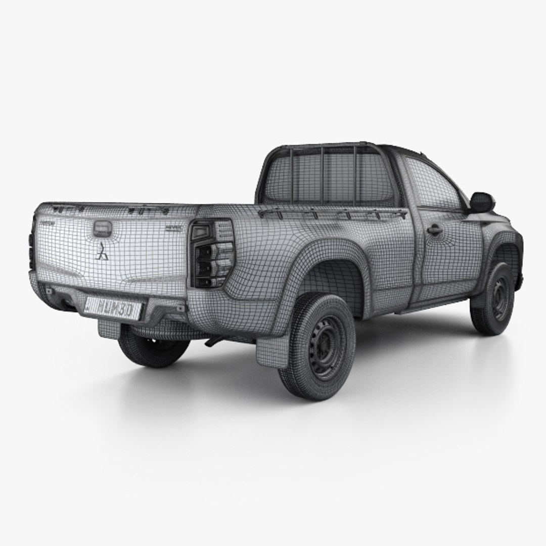 3D mitsubishi triton single model - TurboSquid 1463006