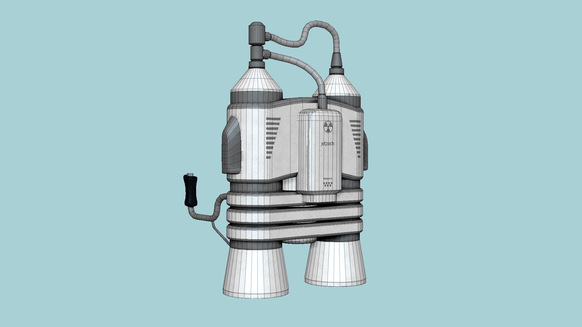 Jetpack E08 Light Steel - SciFi Character Design Model - TurboSquid 1962527