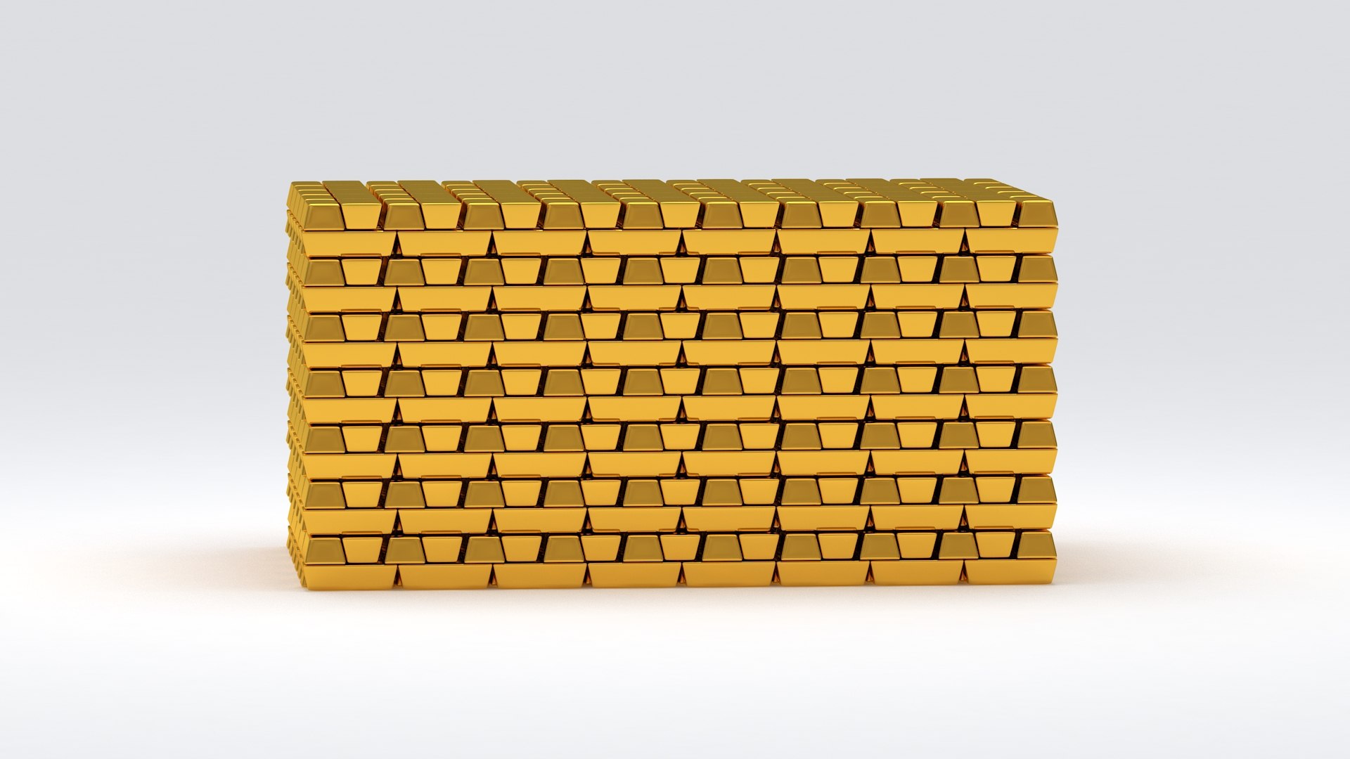 Gold Bars Stack 3D Model - TurboSquid 2170916