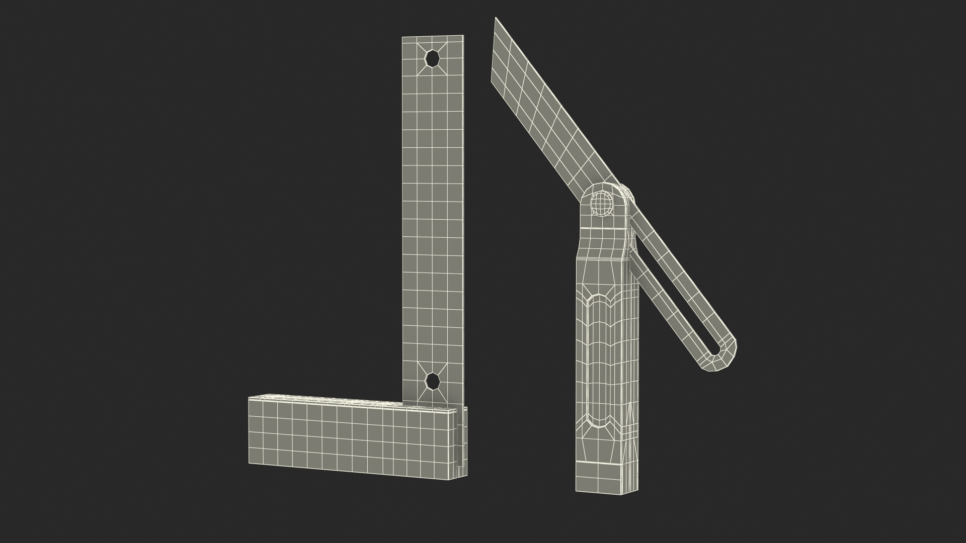 Workpro Carpentry Squares Set Model - TurboSquid 1486385