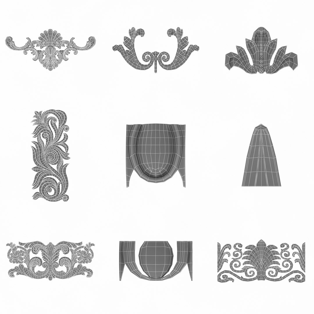 36 Models - Architectural Classic Pattern Vol 2 3D - TurboSquid 2038303