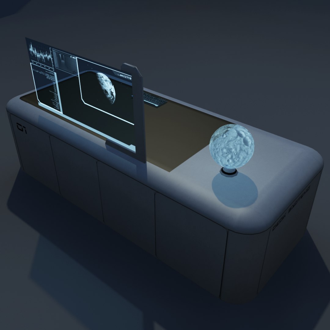 3dsmax Sci Fi Desk