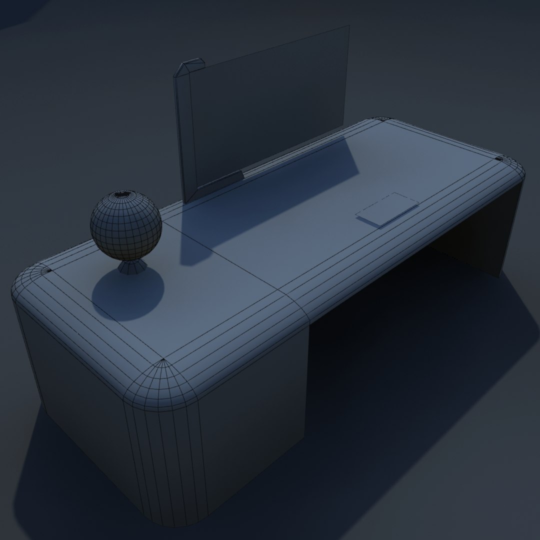 3dsmax Sci Fi Desk