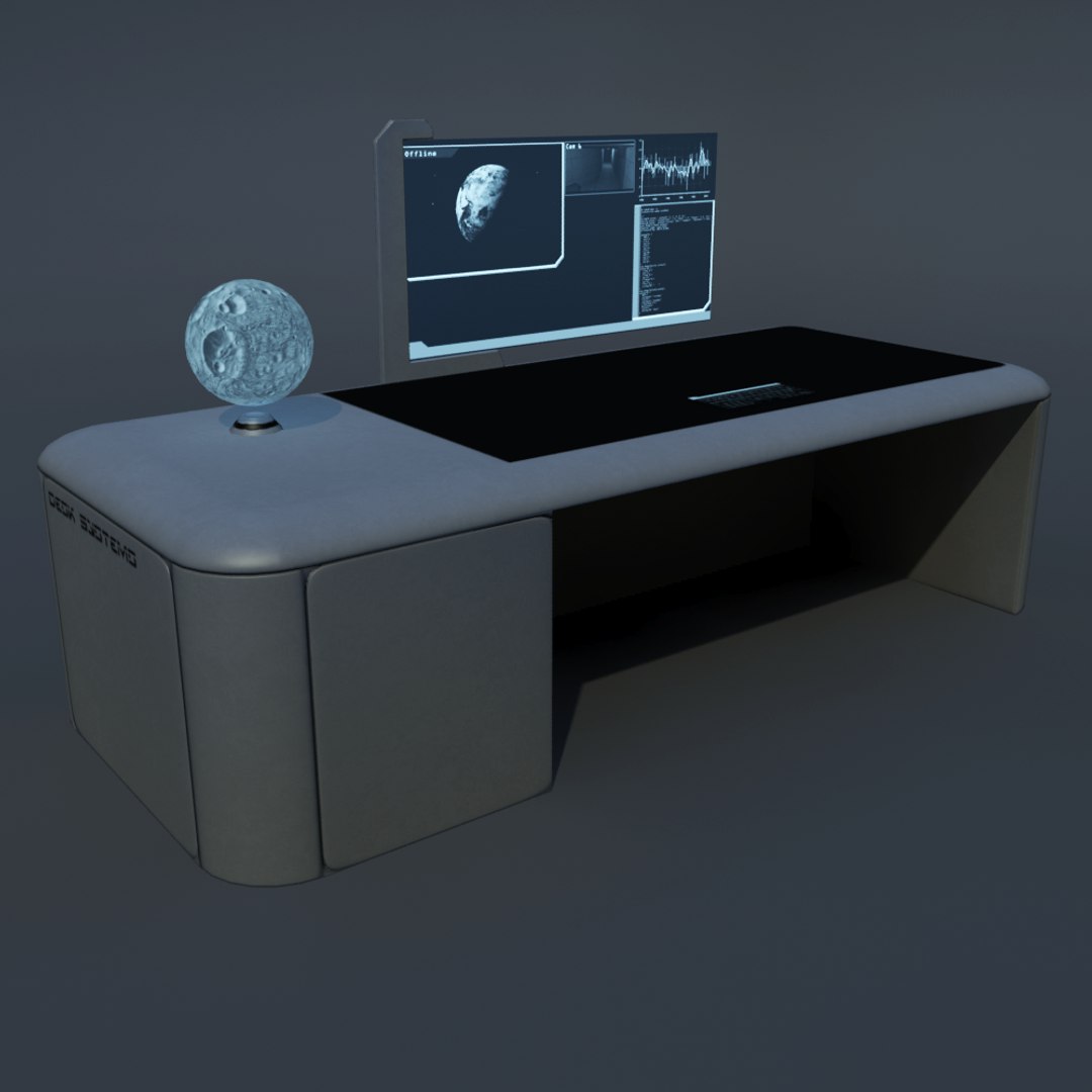 3dsmax Sci Fi Desk