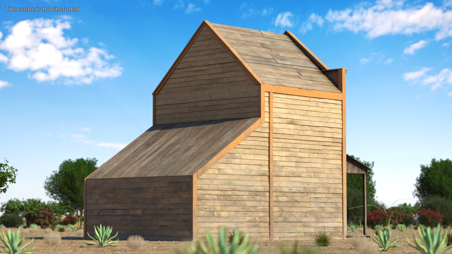 3D Western House With Terrace - TurboSquid 2130992
