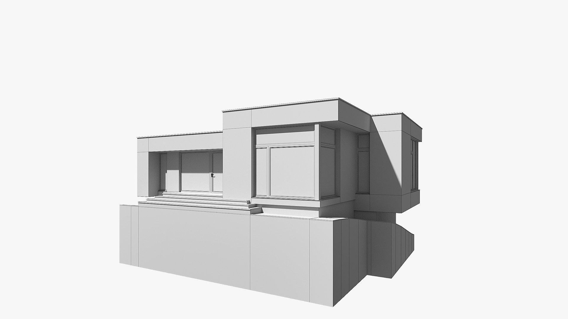 2 Hitech Hill House Architecture 3D Model - TurboSquid 1275735
