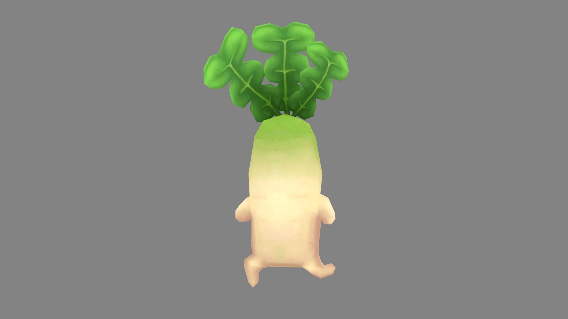 Cartoon Vegetable Mascot - Radish Boy 3D Model - TurboSquid 1949611