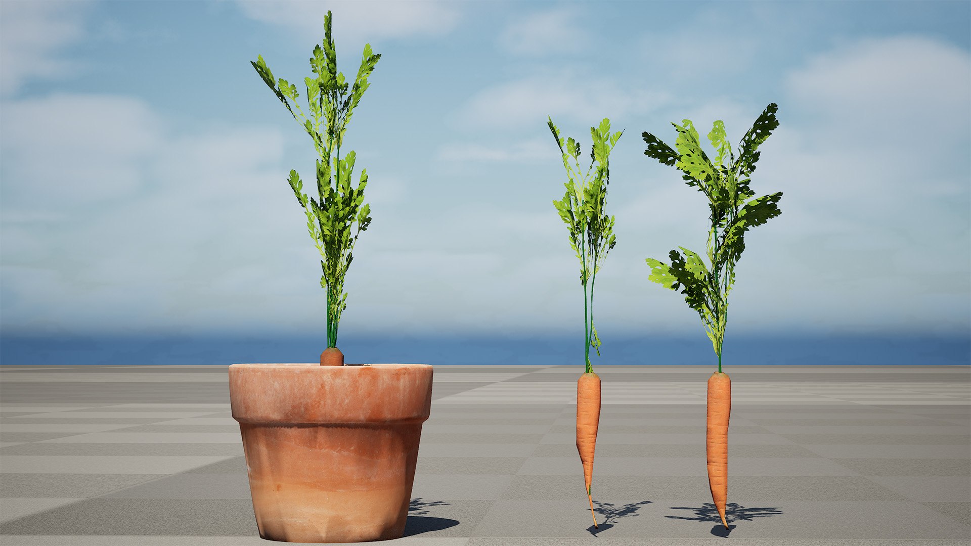 Garden Carrot Model 3D - TurboSquid 2310501