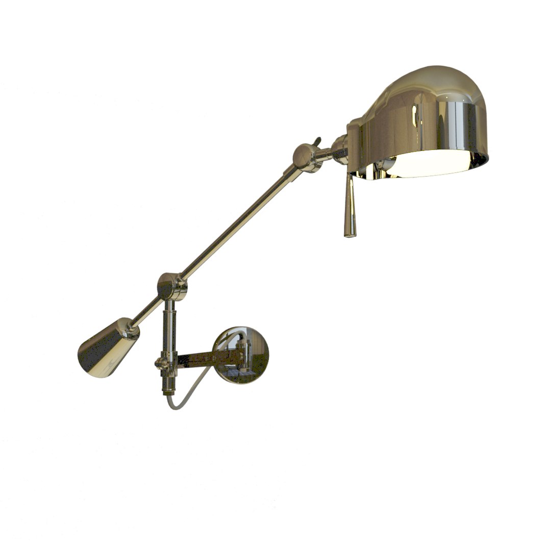 Boom Arm Floor Lamp 3d Model