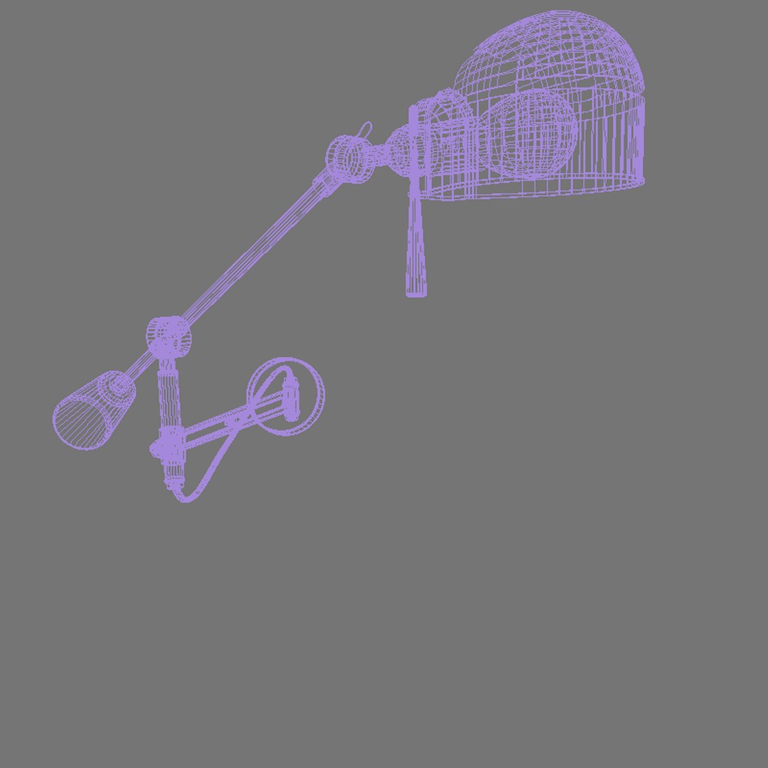 Boom Arm Floor Lamp 3d Model