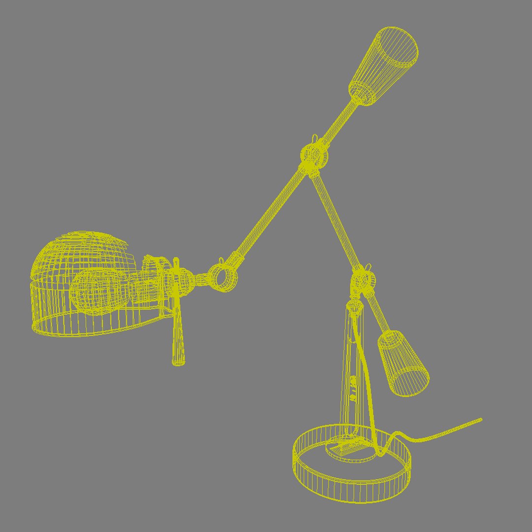 Boom Arm Floor Lamp 3d Model