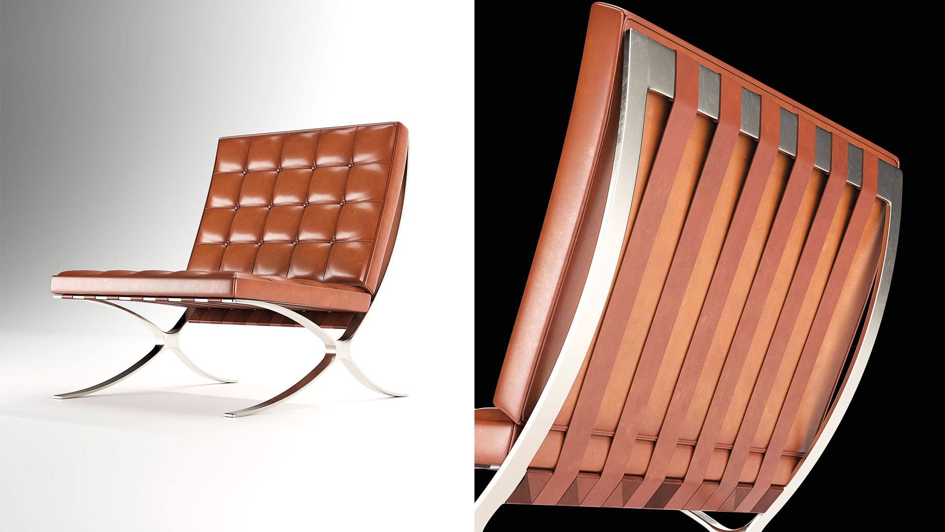 Barcelona Chair Model - TurboSquid 2379624