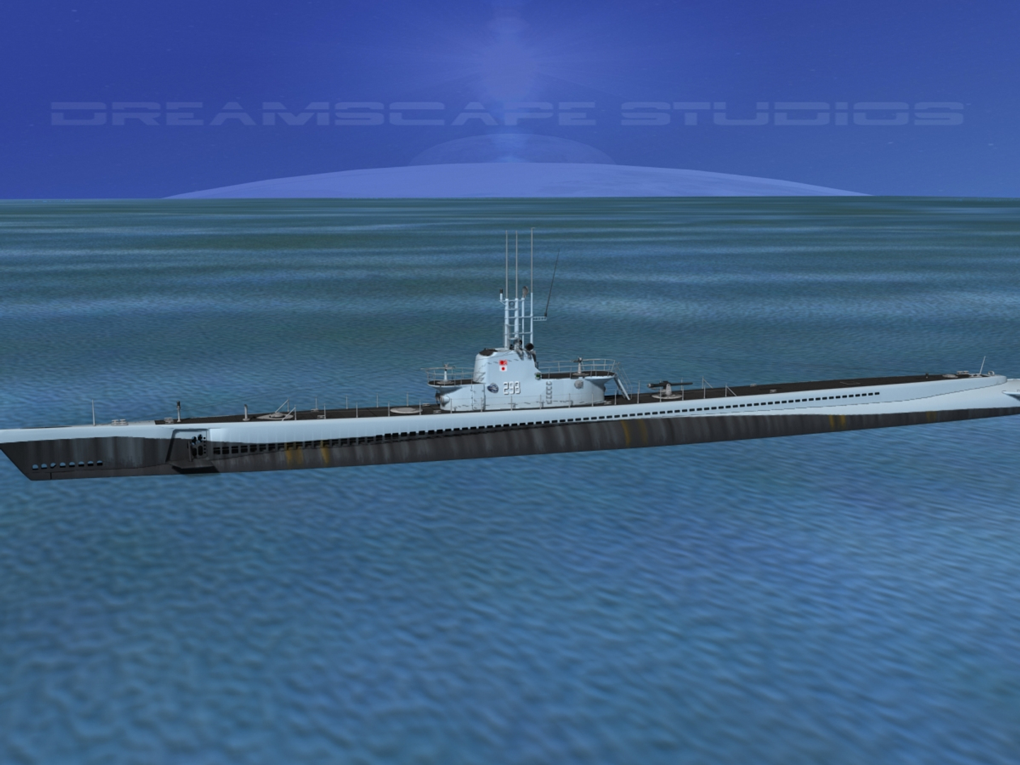 submarine balao sub 3d model