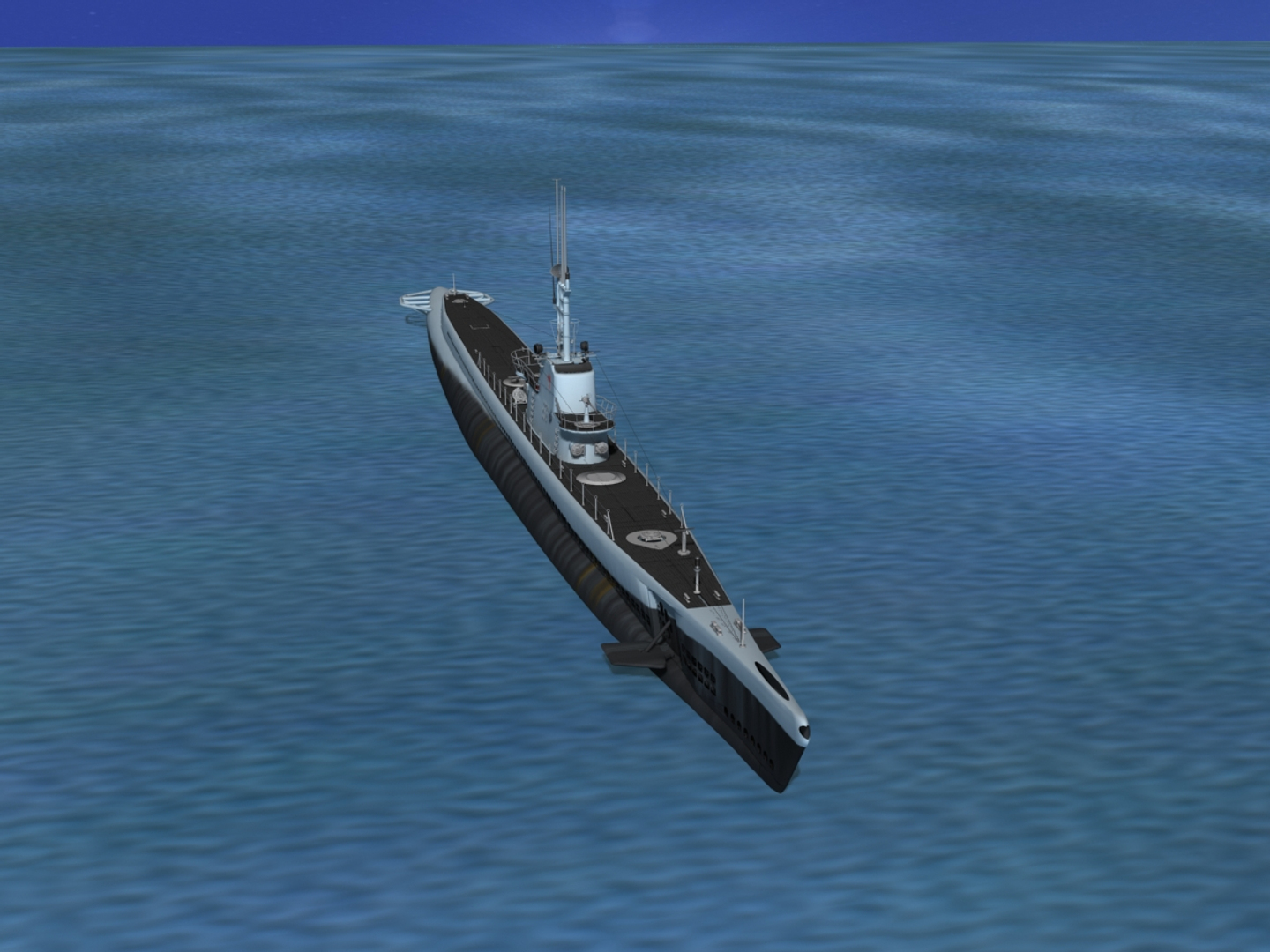 submarine balao sub 3d model