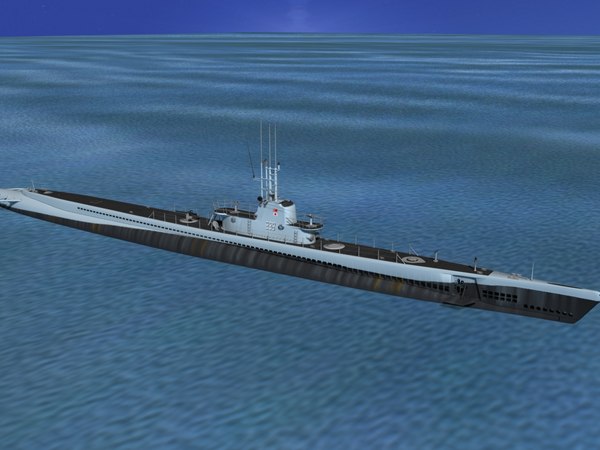 submarine balao sub 3d model