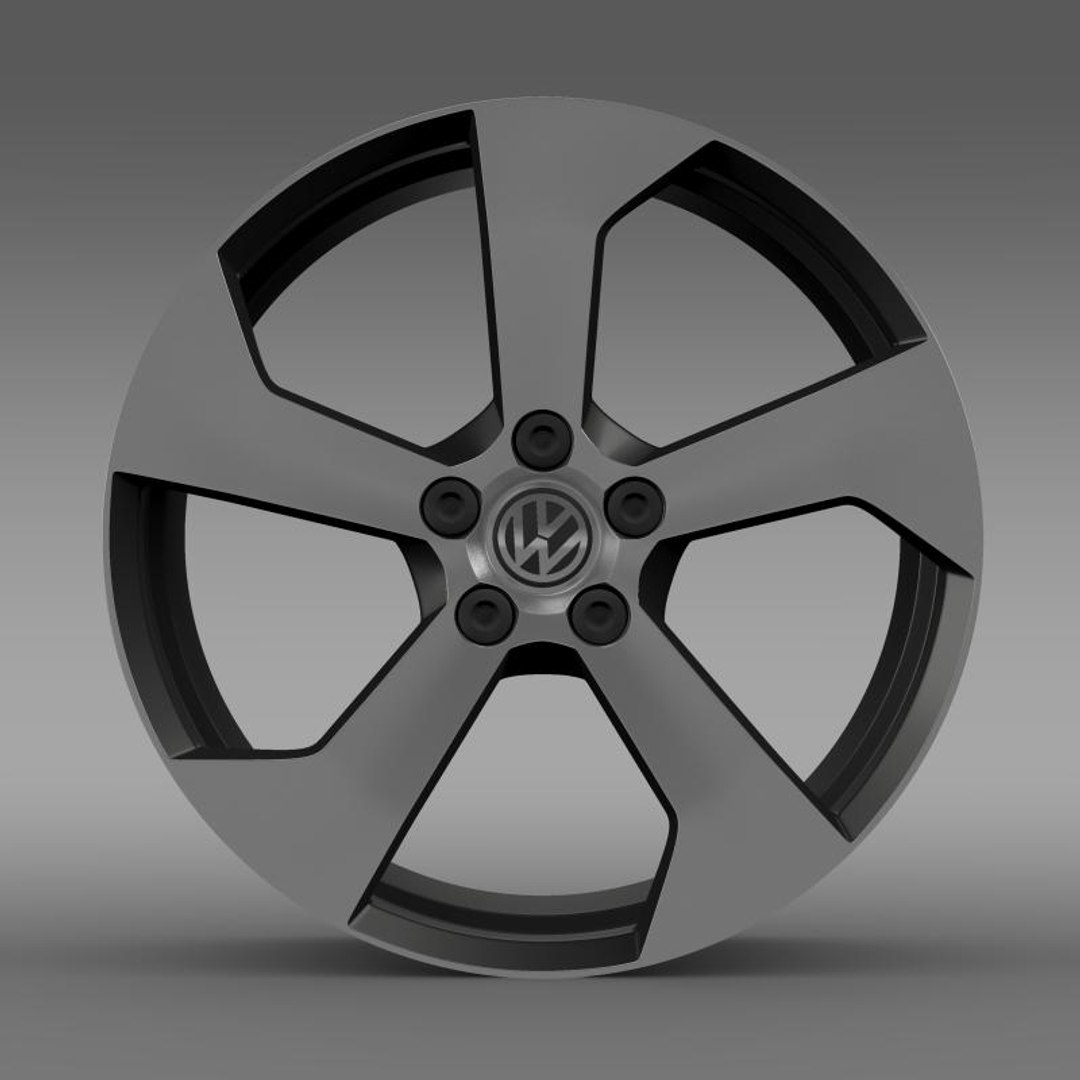 Volkswagen Golf Gti Rim 3d Max