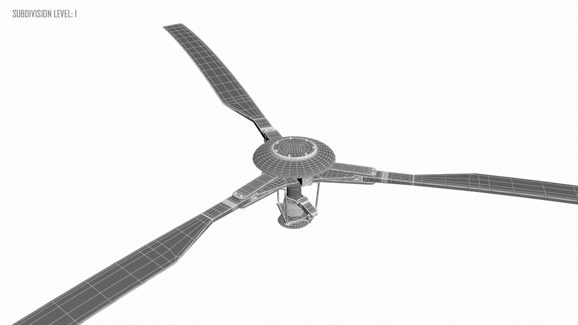 Rotor Helicopter Propeller 3D Model - TurboSquid 1532763