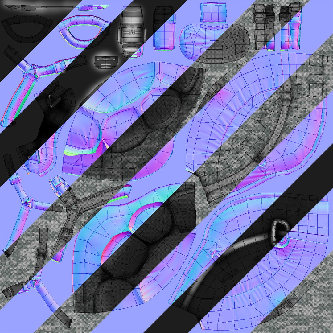 3d military helmet soldier night vision