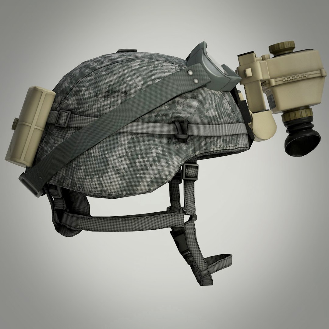 3d military helmet soldier night vision