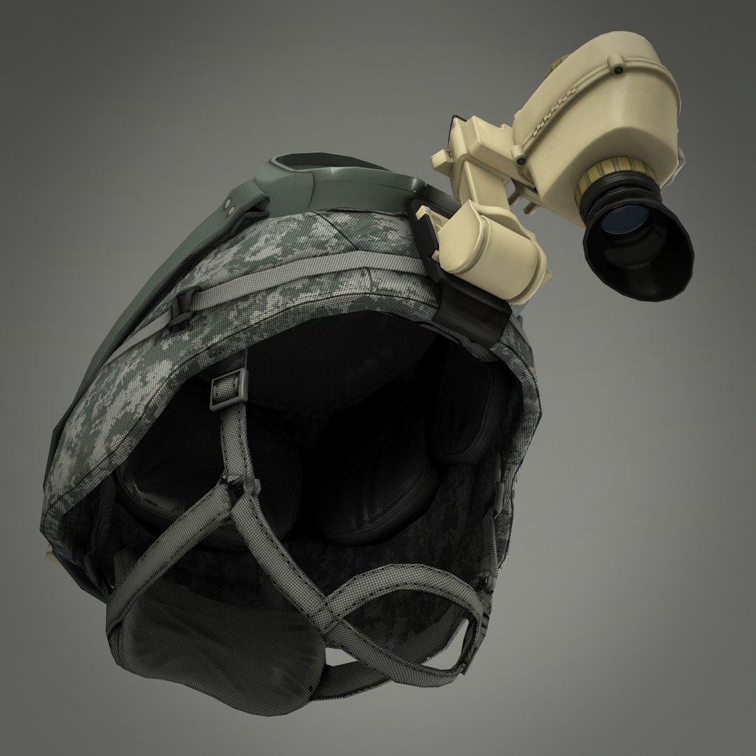 3d military helmet soldier night vision