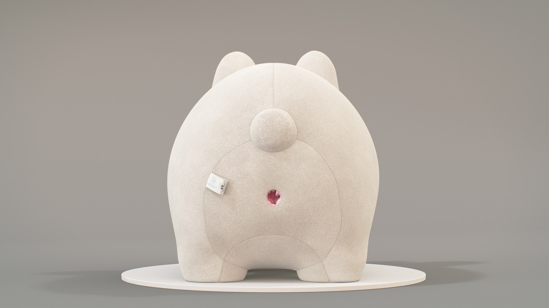 3D Kidrobot Smorkin Labbit White 14 Inch Plush By Frank Kozik Model ...