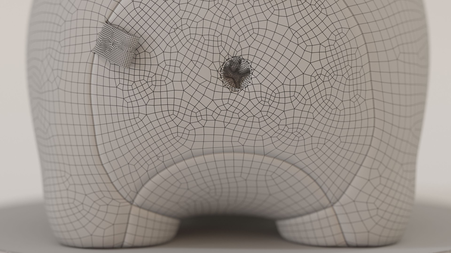 3D Kidrobot Smorkin Labbit White 14 Inch Plush By Frank Kozik Model ...