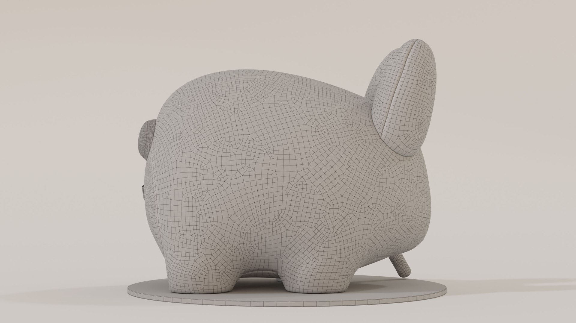 3D Kidrobot Smorkin Labbit White 14 Inch Plush By Frank Kozik Model ...