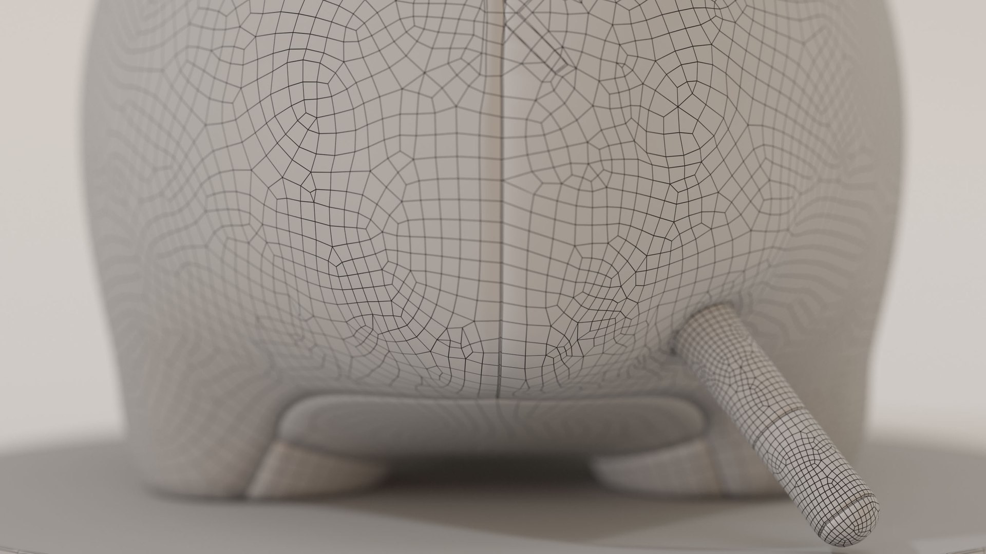 3D Kidrobot Smorkin Labbit White 14 Inch Plush By Frank Kozik Model ...