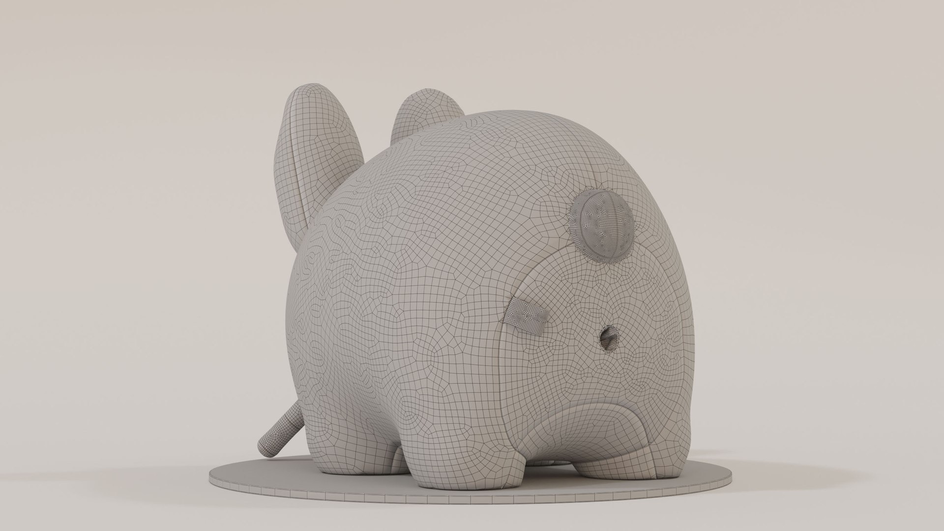 3D Kidrobot Smorkin Labbit White 14 Inch Plush By Frank Kozik Model ...