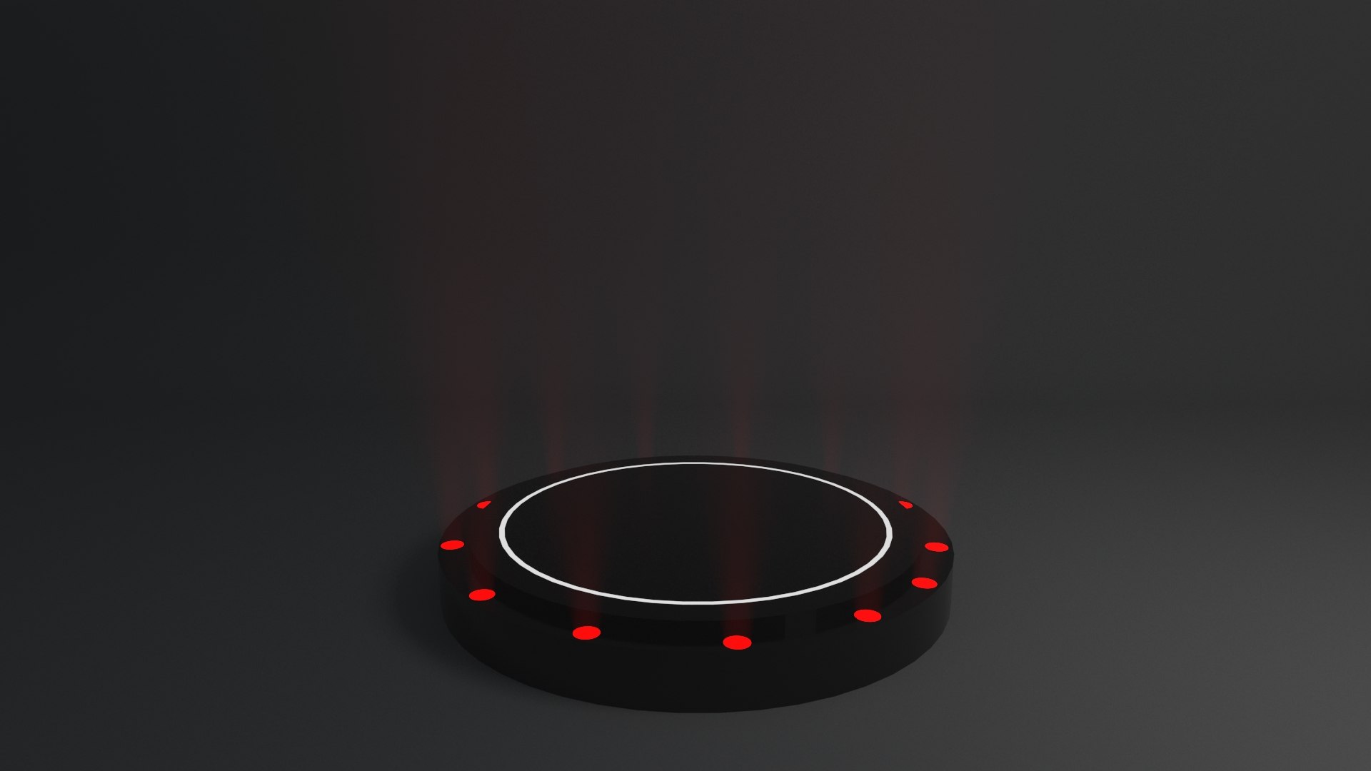 Product Stand With Red Spot Lights And Led White Strip 3D Model ...