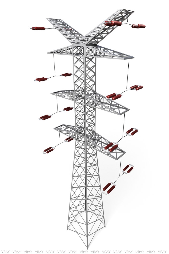3d Power Lines Model