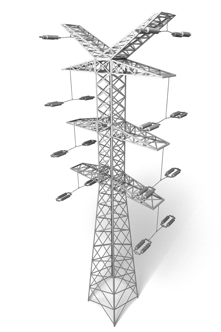 3d Power Lines Model