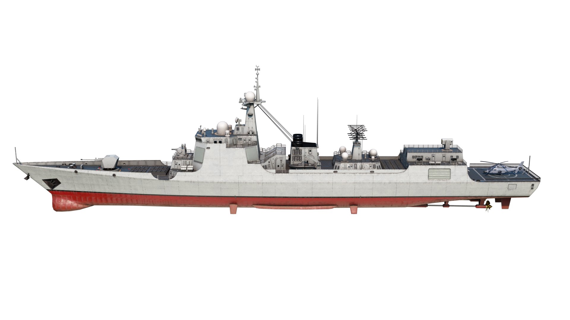 Type052D Chinese Navy Type 052D Destroyer PLAN LvyangIII Class 3D Model ...
