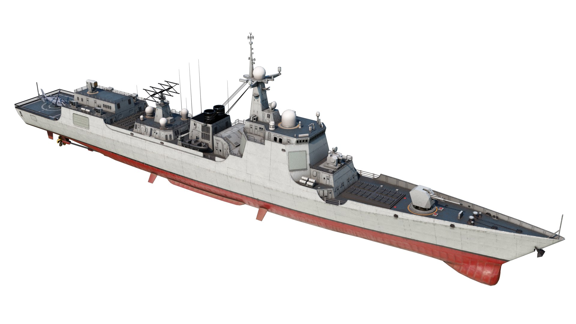 Type052D Chinese Navy Type 052D Destroyer PLAN LvyangIII Class 3D Model ...
