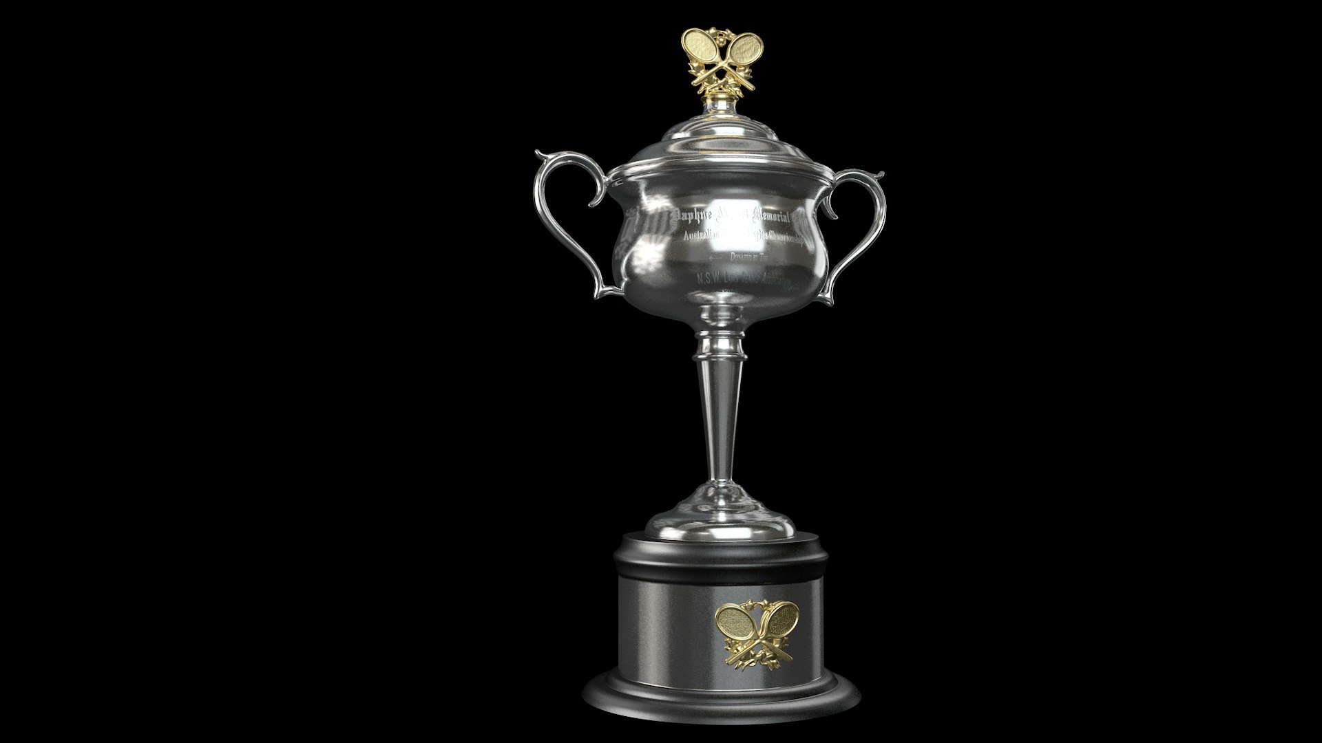 3D Australian Open Women Singles Trophy Tennis Trophy Model ...