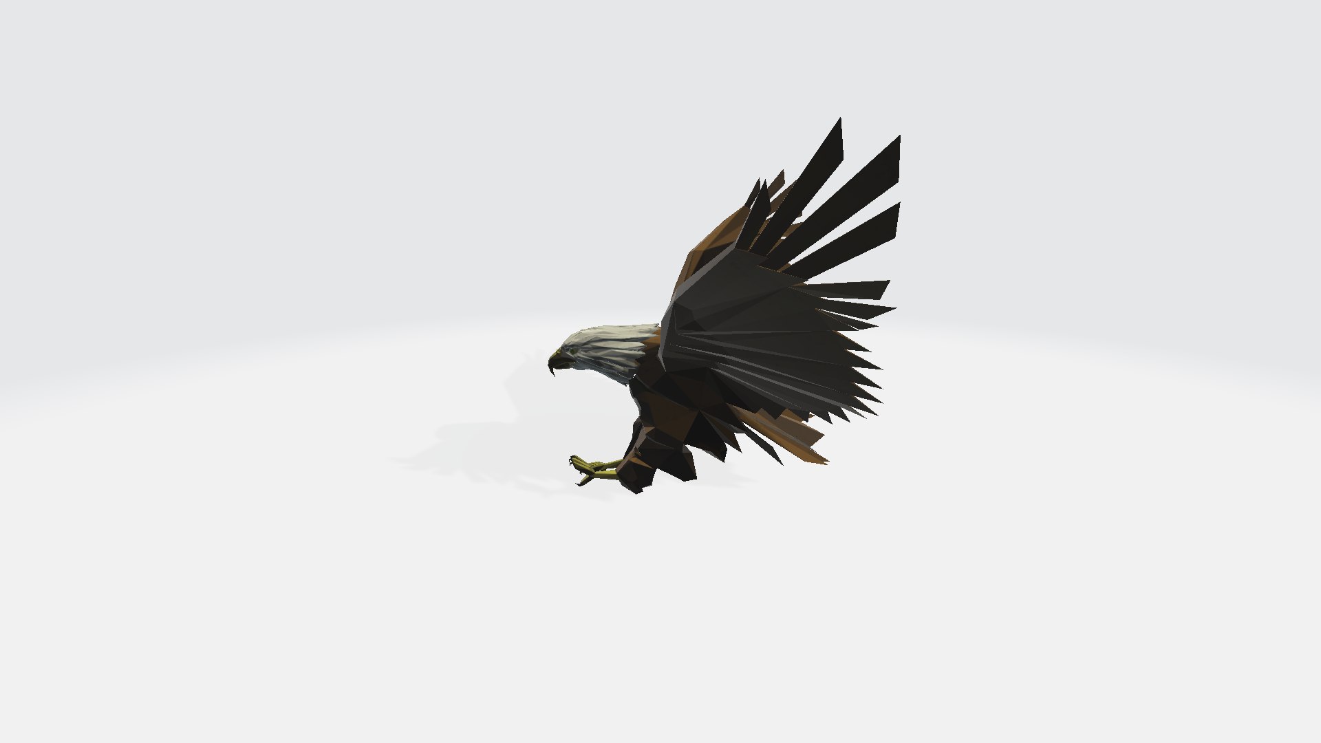 3D Model Eagle - Low Poly - TurboSquid 2292853