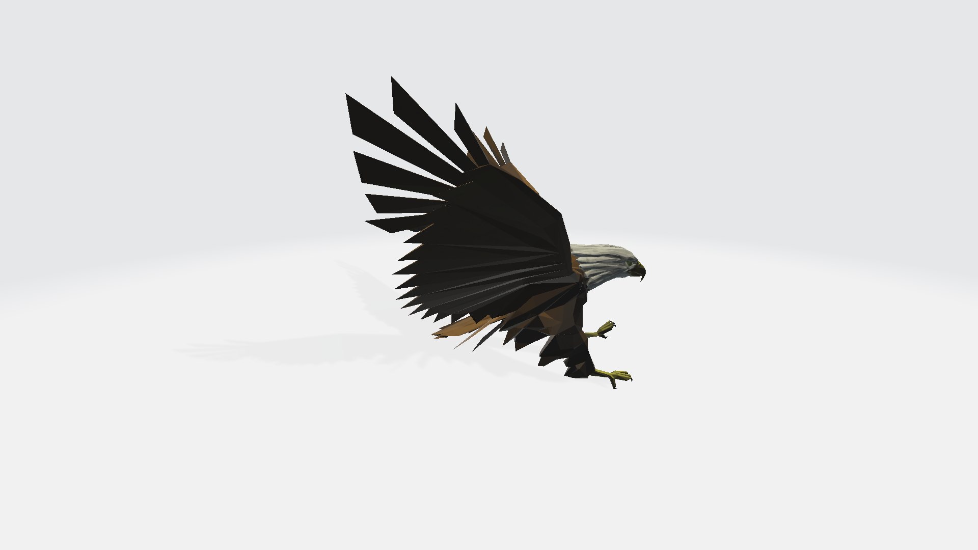 3D Model Eagle - Low Poly - TurboSquid 2292853